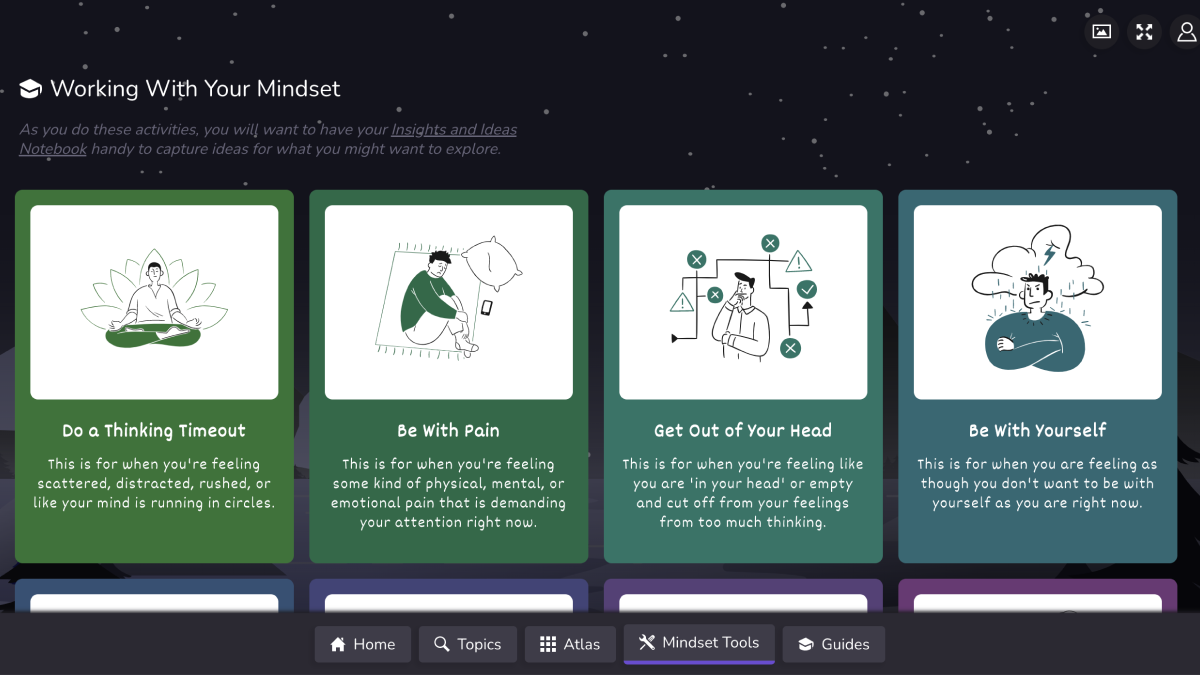 A Walkthrough of Lucidly: Technology for Navigating Life